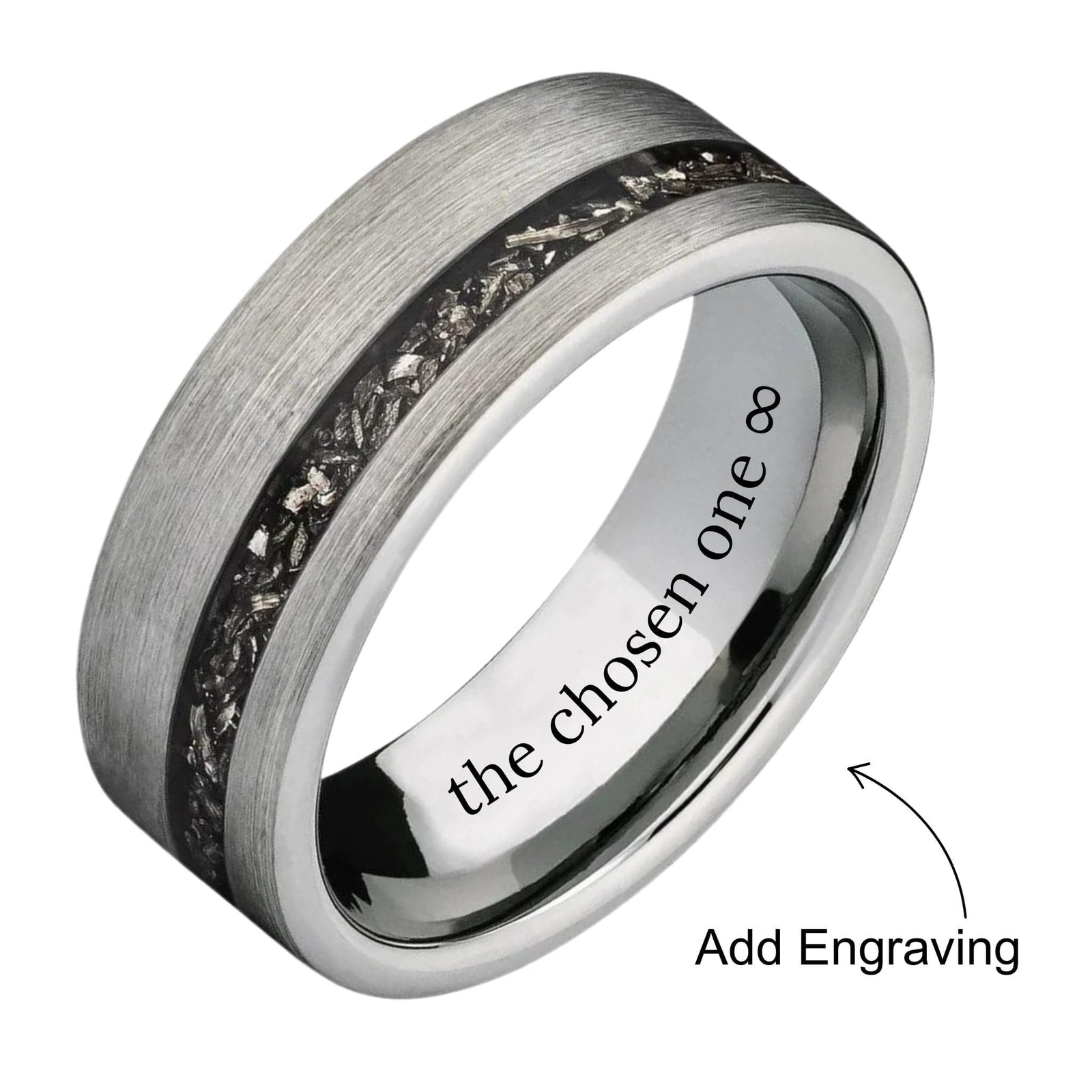 Men’s Silver Tungsten Wedding Bands | The Han | Madera Bands