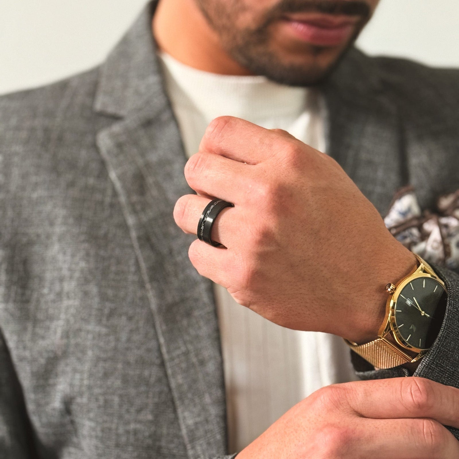 Gibeon Meteorite Rings | Jack & Rose | Madera Bands