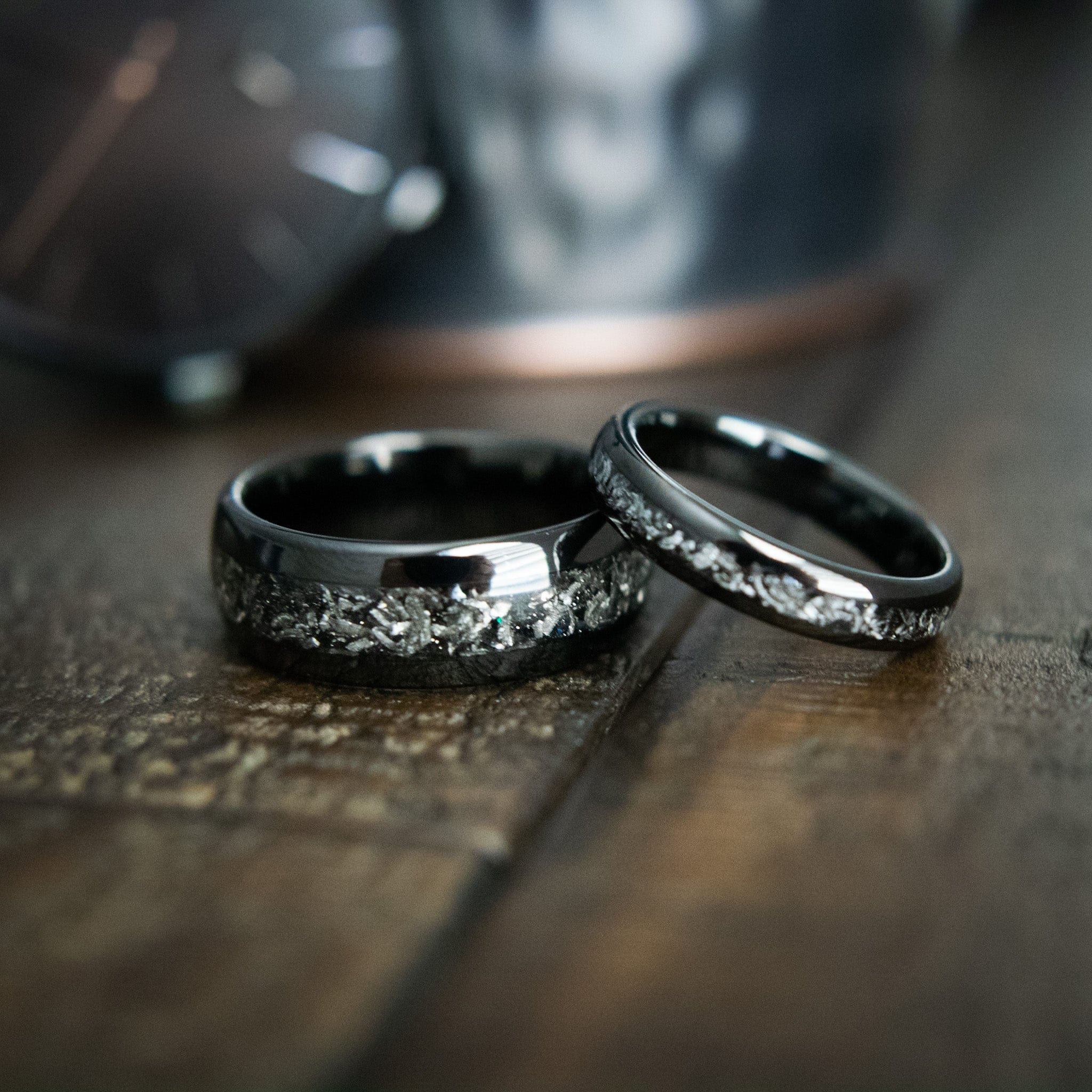 Black Tungsten Wedding Band For Him The Romeo 2.0